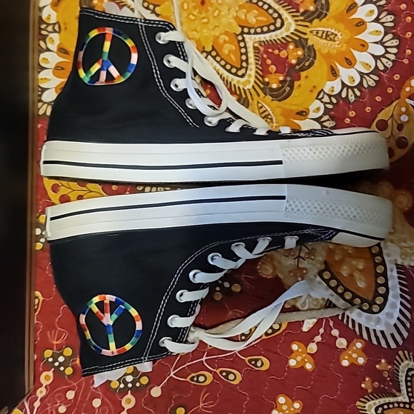 Converse | Shoes | Vintage Converse All Star High Top With Rainbow ...